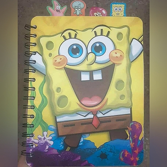 Office | New Spongebob Squarepants Tabbed Journal Book | Poshmark